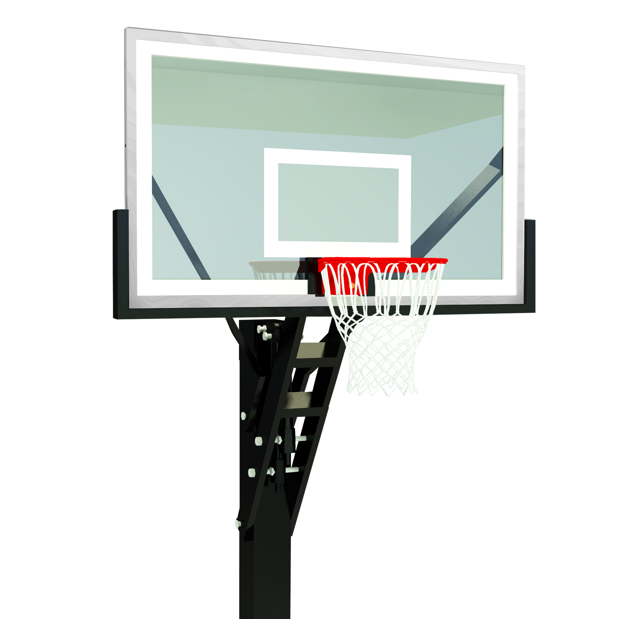 Boomer 72" - Home Basketball Hoop Post (In Ground, Front Wind) – Boomering