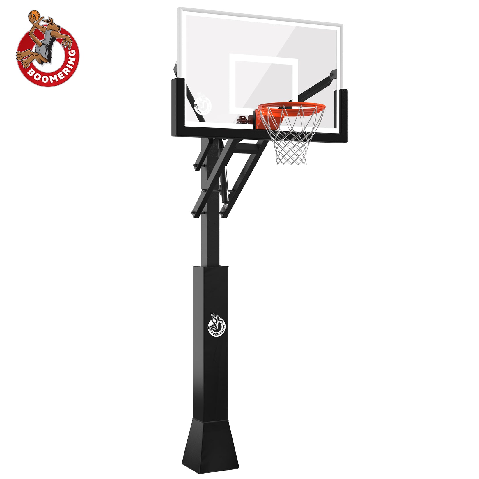 Boomer 54" - Home Basketball Hoop Post (In Ground, Front Wind) – Boomering