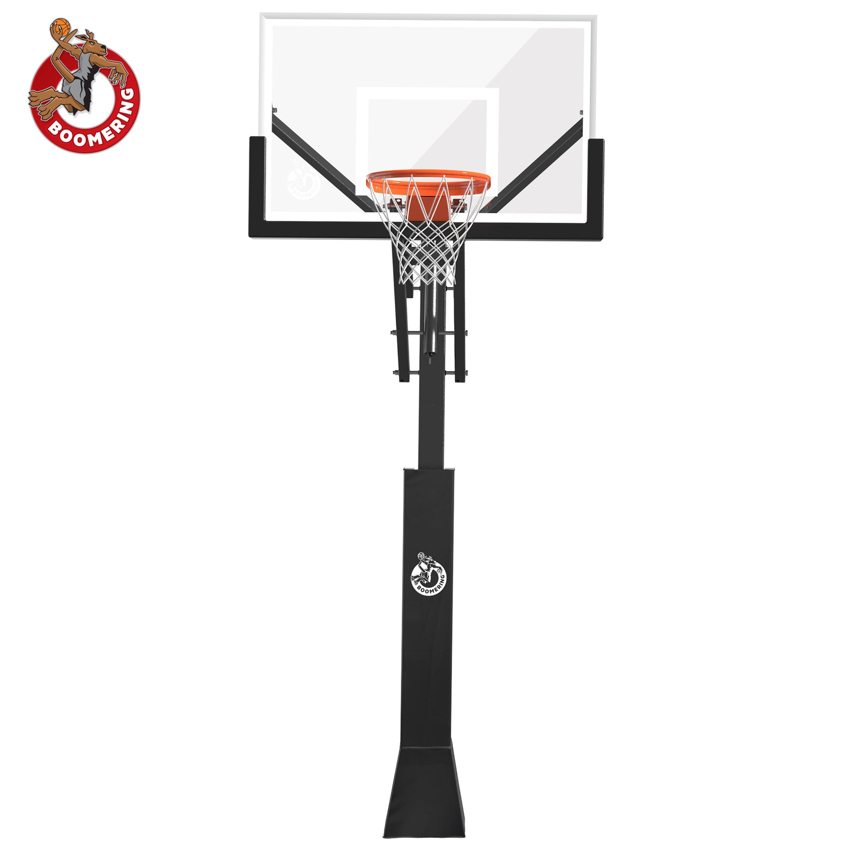 Boomer 54" - Home Basketball Hoop Post (In Ground, Front Wind) – Boomering