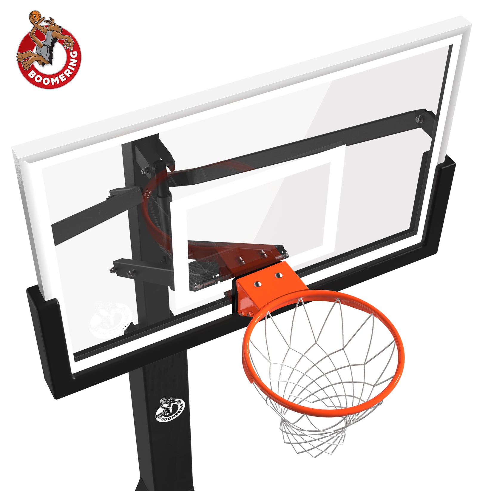 Boomer 54" - Home Basketball Hoop Post (In Ground, Front Wind) – Boomering