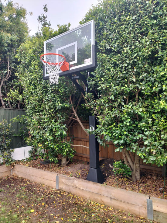 Boomer 54" - Home Basketball Hoop Post (In Ground, Front Wind) – Boomering